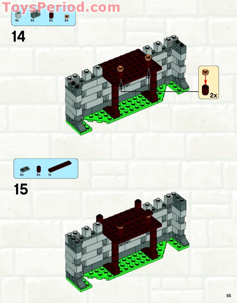 LEGO 10223 Kingdoms Joust Instructions and Parts List