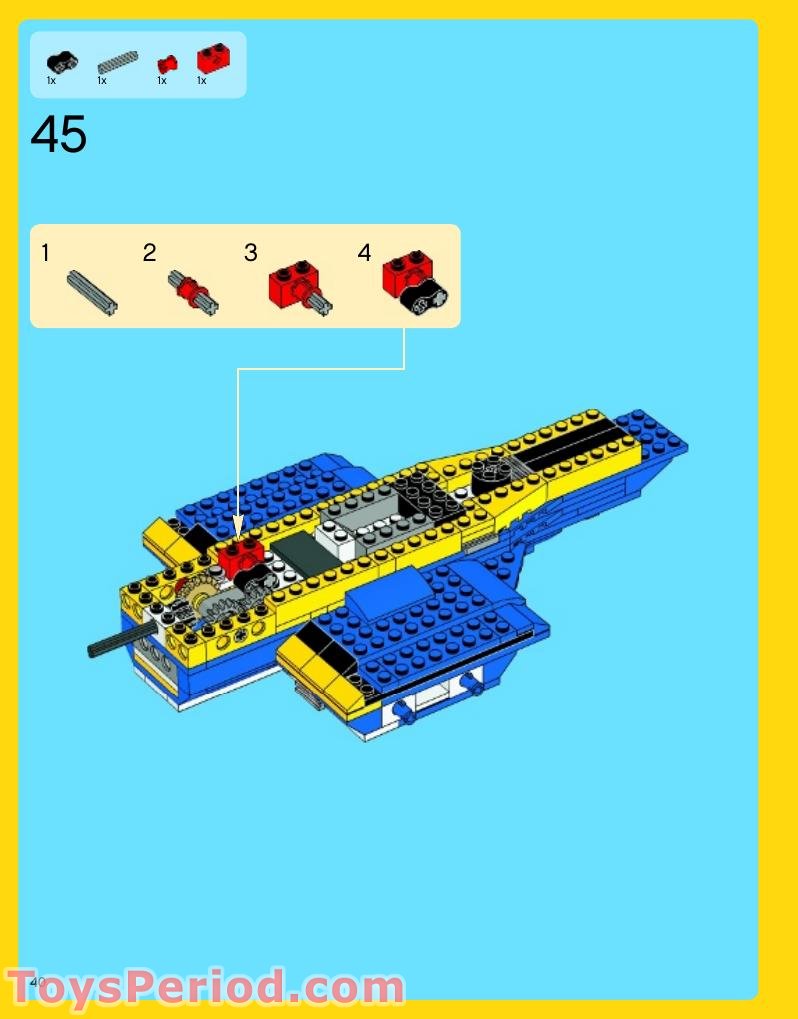 LEGO 31011 Aviation Adventures Instructions and Parts List