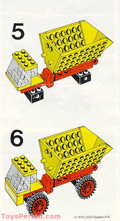LEGO 662-1 Dumper Lorry Instructions and Parts List