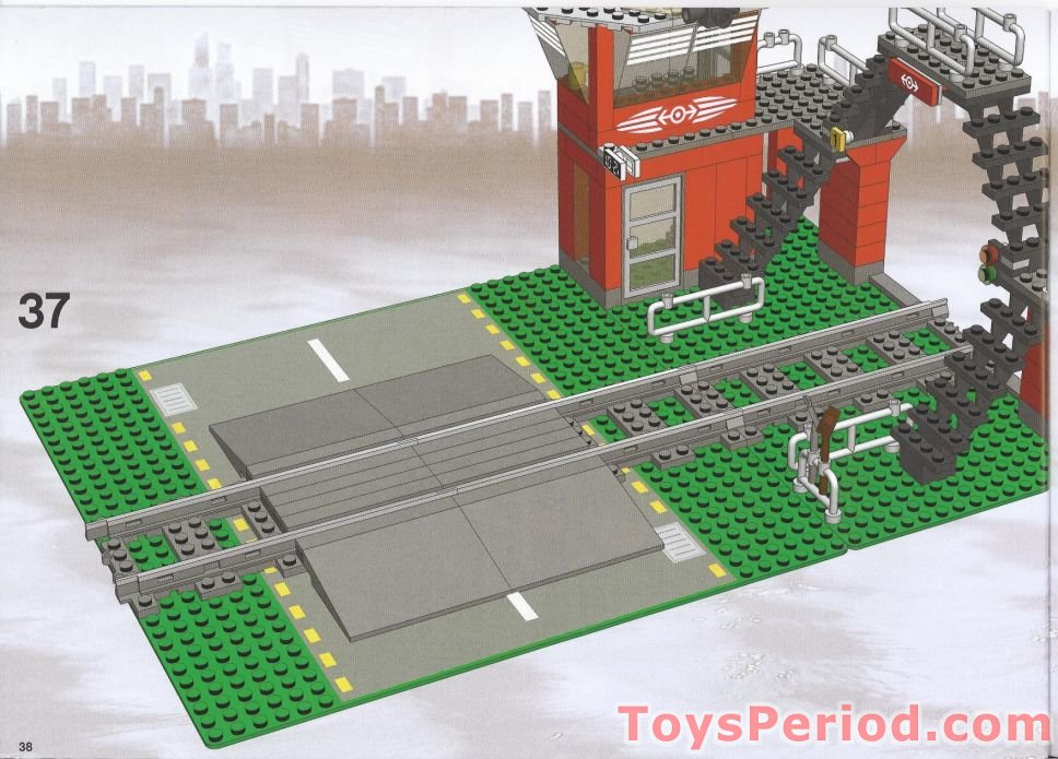 LEGO 10128 Train Level Crossing Instructions and Parts List