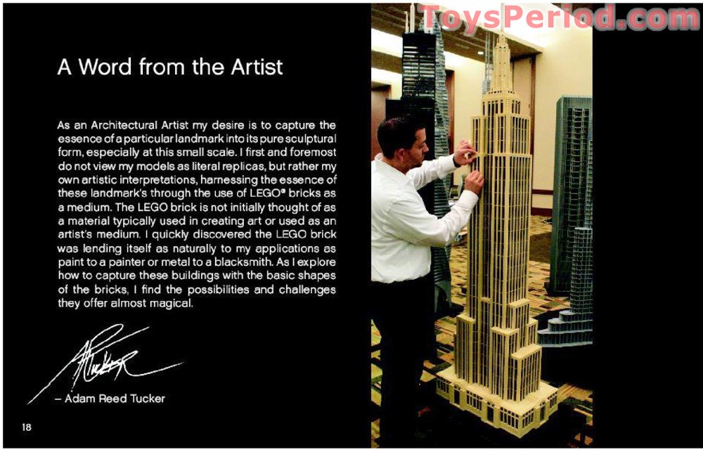 LEGO 21002 Empire State Building Instructions and Parts List