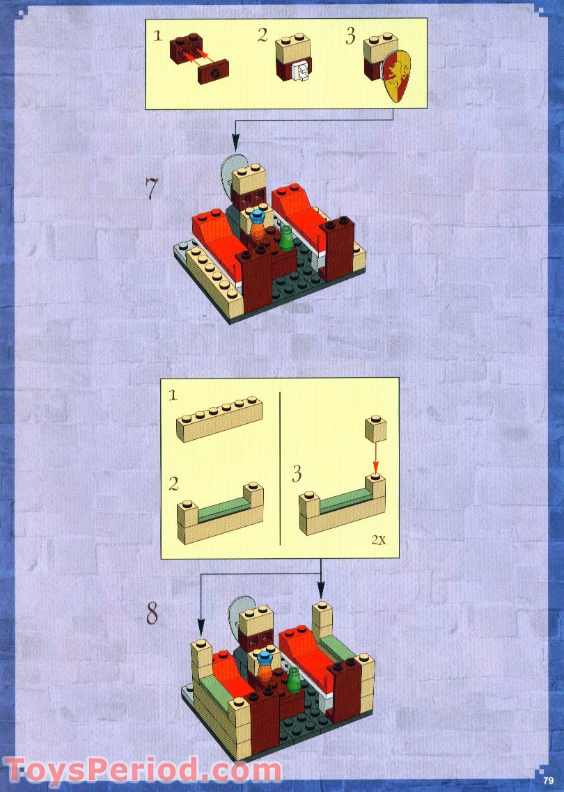 LEGO 4757 Hogwarts Castle (2nd Edition) Instructions and Parts List