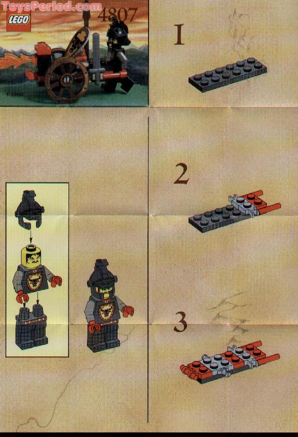 LEGO 4807 Fire Attack Instructions and Parts List