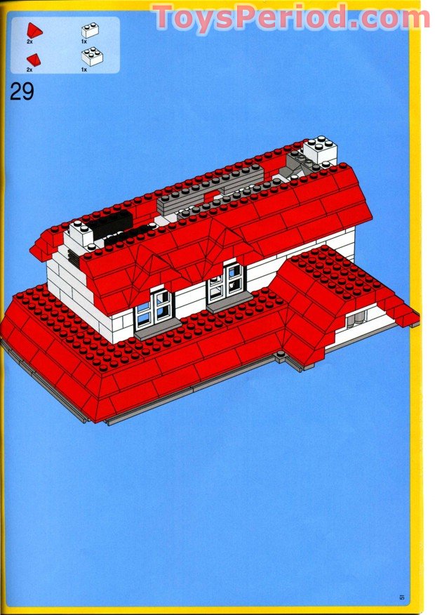 LEGO 4956 House Instructions and Parts List