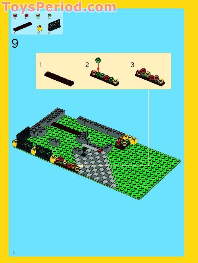 LEGO 4996 Beach House Instructions and Parts List