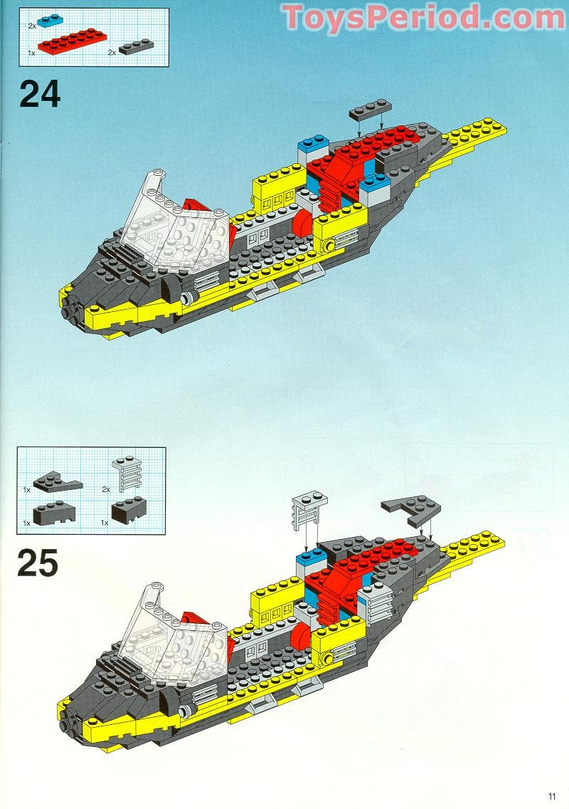 LEGO 5542 Black Thunder Instructions and Parts List