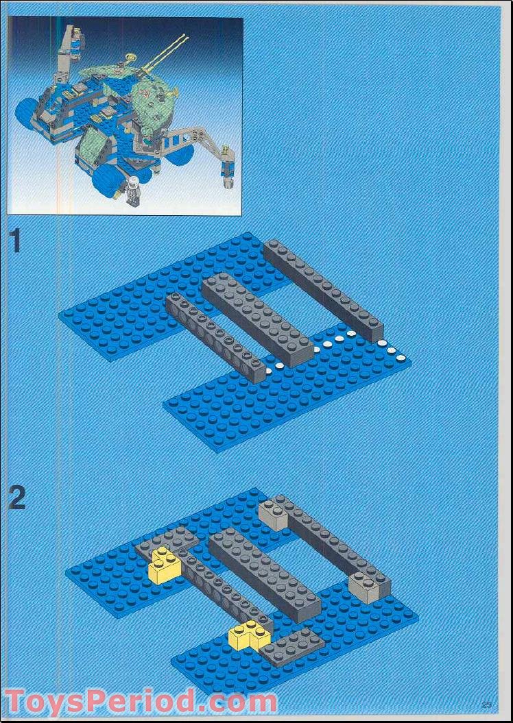 LEGO 6977 Arachnoid Star Base Instructions and Parts List