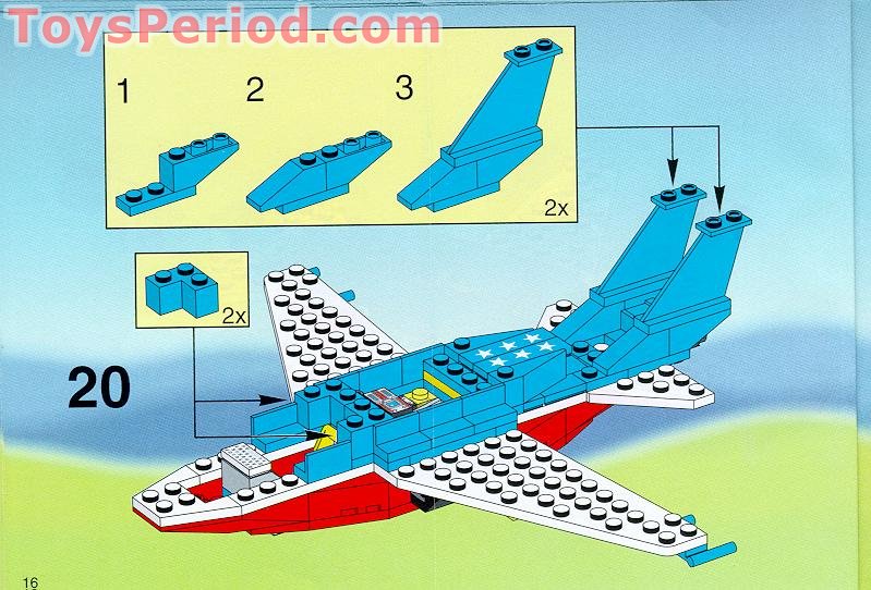LEGO 6331 Patriot Jet Instructions and Parts List