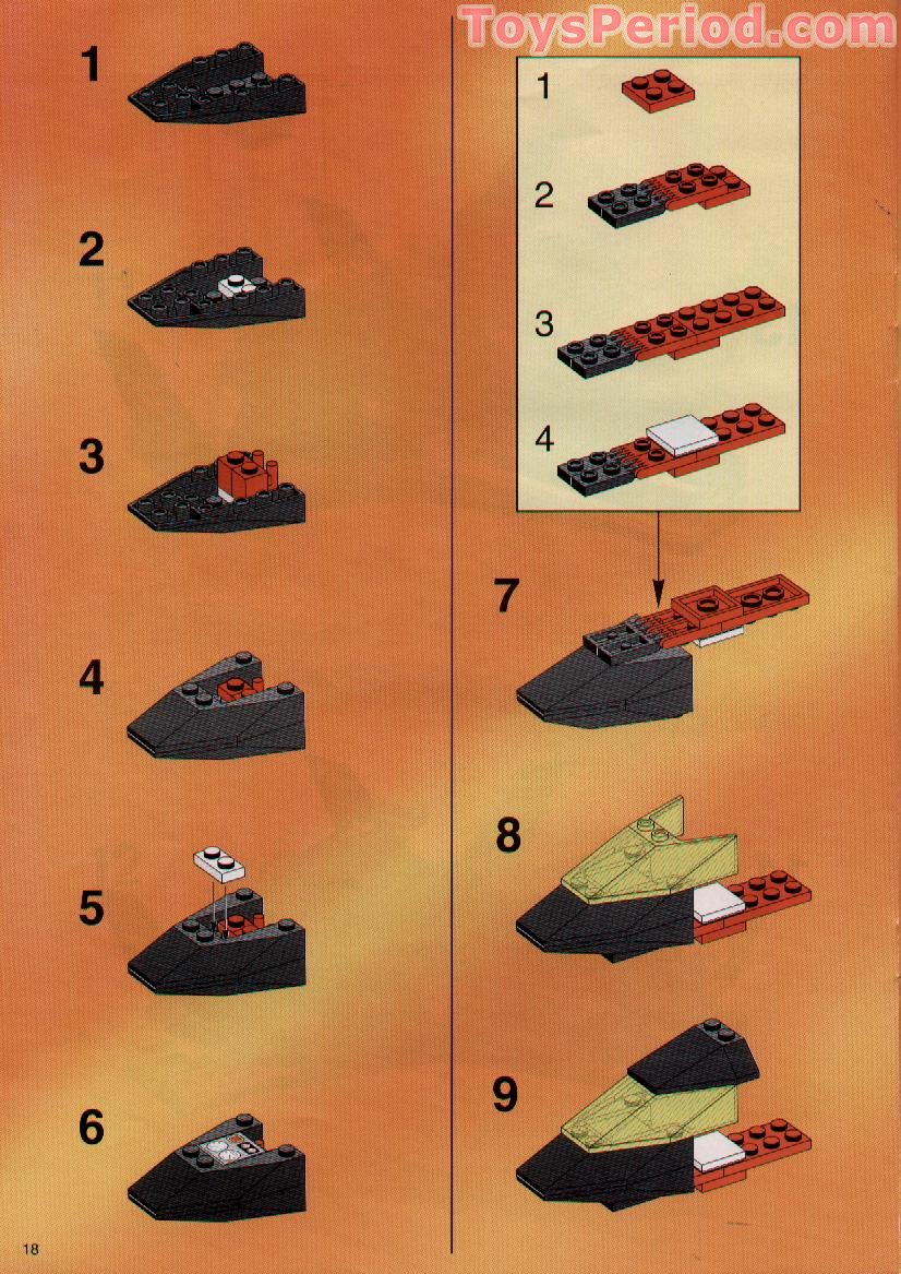 LEGO 6582 Daredevil Flight Squad Instructions and Parts List