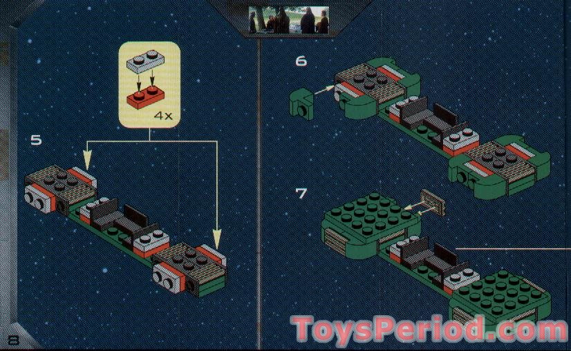 LEGO 7124 Flash Speeder Instructions and Parts List