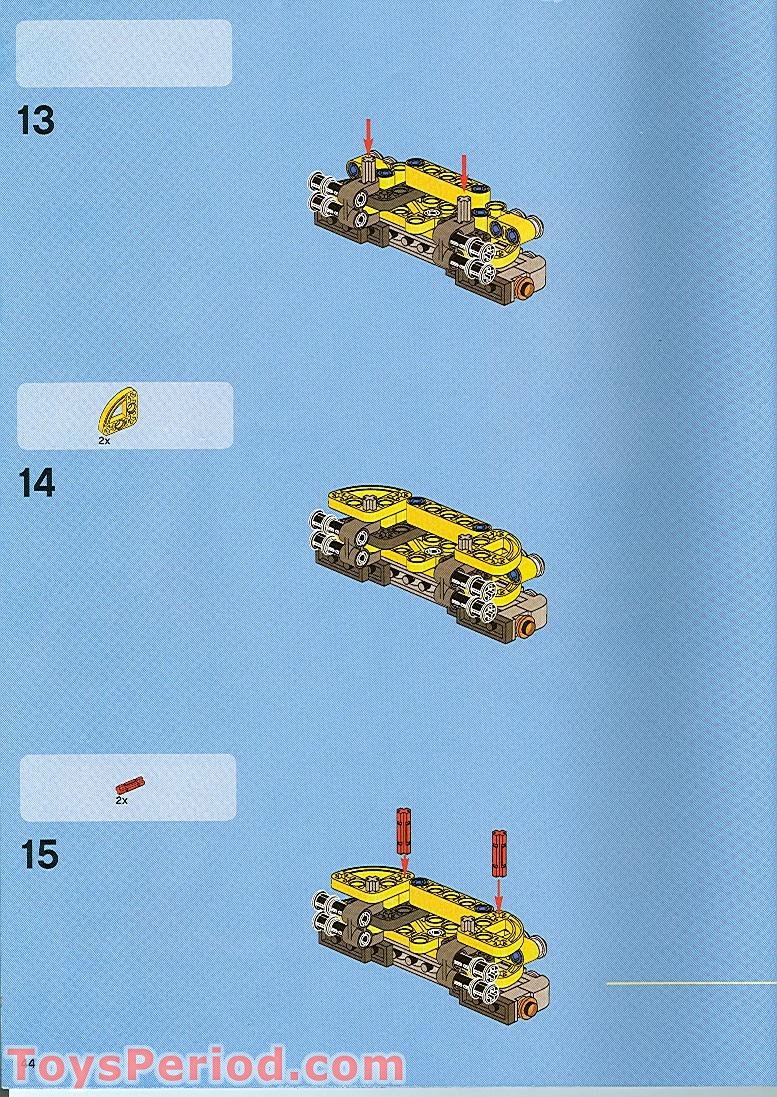 LEGO 8292 Cherry Picker Instructions and Parts List