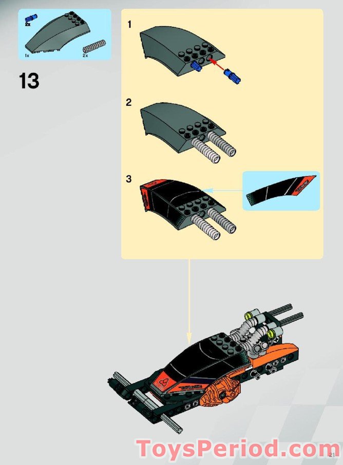 LEGO 8496 Desert Hammer Instructions and Parts List