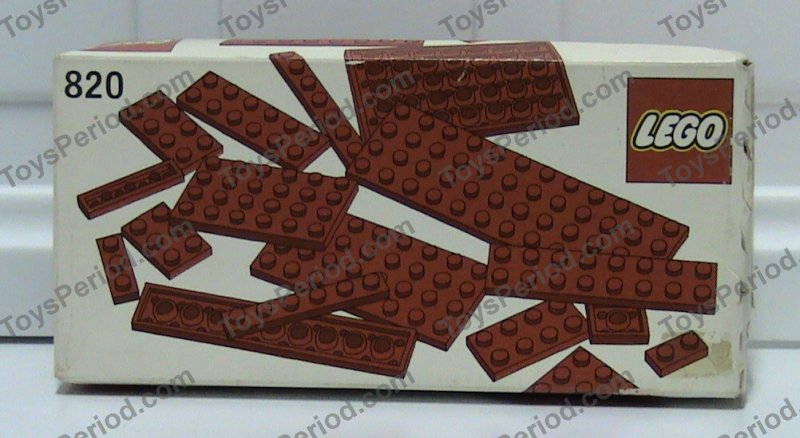 LEGO 820-1 Red Plates Set Parts List