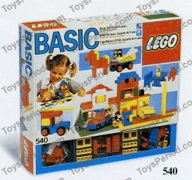 LEGO 540-1 Basic Building Set Instructions and Parts List