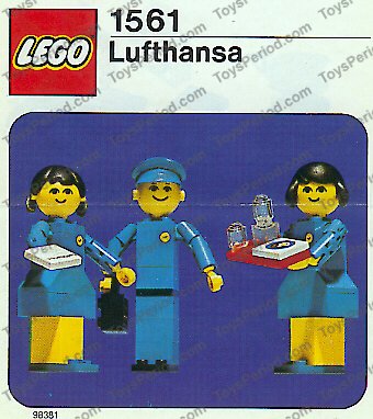 LEGO 1561-2 Lufthansa Promotional Set, Flight Crew Instructions and ...