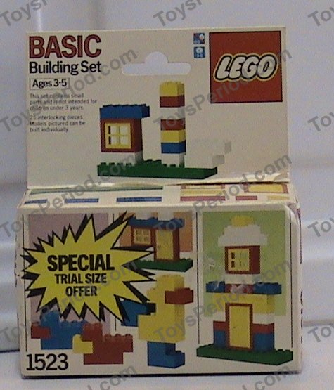 LEGO 1523 Basic Building Set Trial Size Parts List