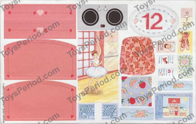 LEGO Sets with Part 3270stk01 Sticker Sheet for Set 3270 - Ballerina ...