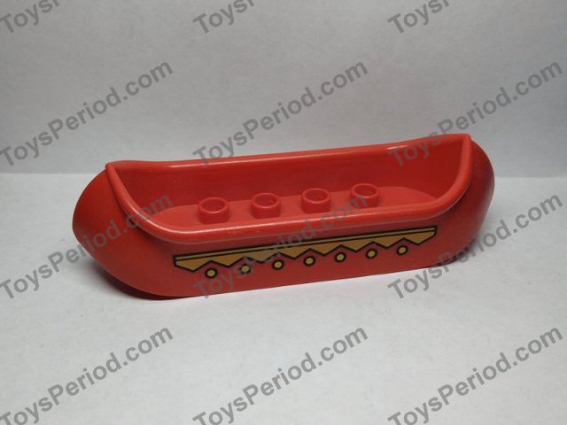 LEGO Sets with Part 31165pb01 Duplo Canoe 2 x 8 with Yellow Zigzag Line ...