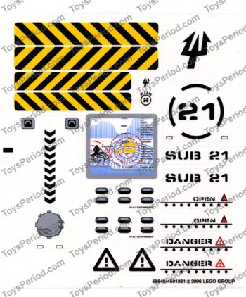 LEGO Sets with Part 7775stk01 Sticker Sheet for Set 7775 - (58840/4501861)