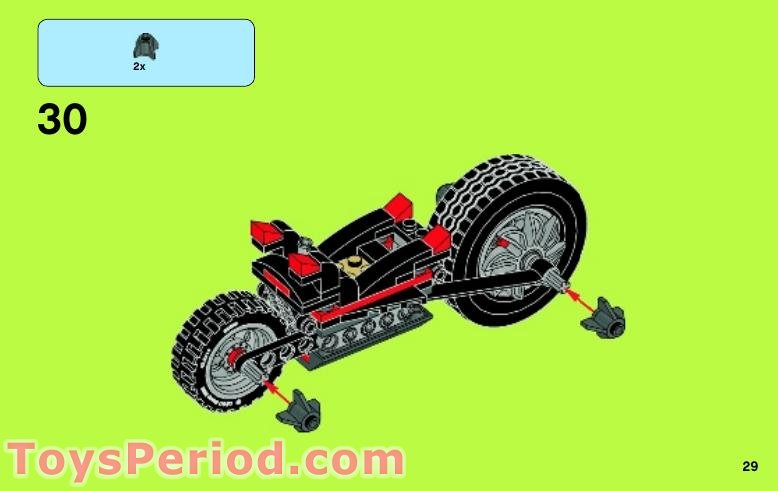 LEGO 79101 Shredder's Dragon Bike Instructions and Parts List