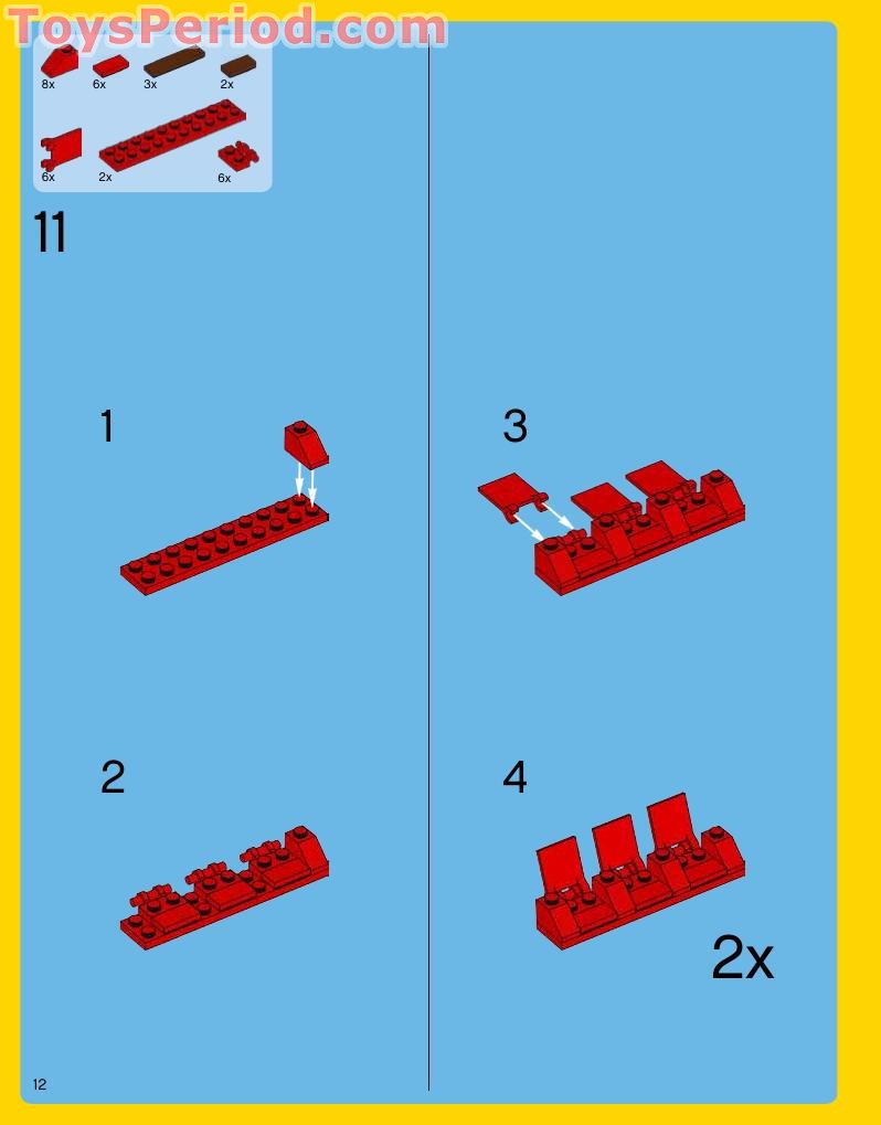 LEGO 10232 Palace Cinema Instructions and Parts List
