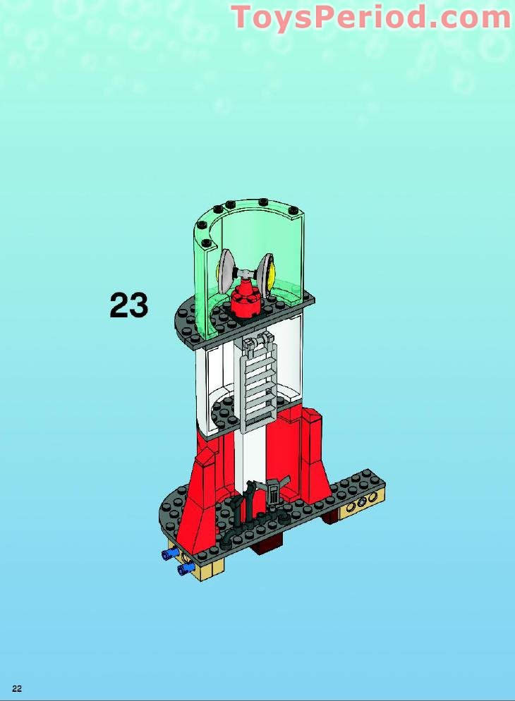LEGO 4982 Mrs. Puff's Boating School Instructions and Parts List