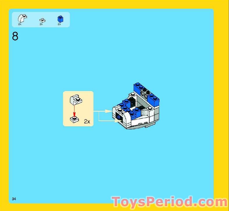 LEGO 4995 Cargo Copter Instructions and Parts List