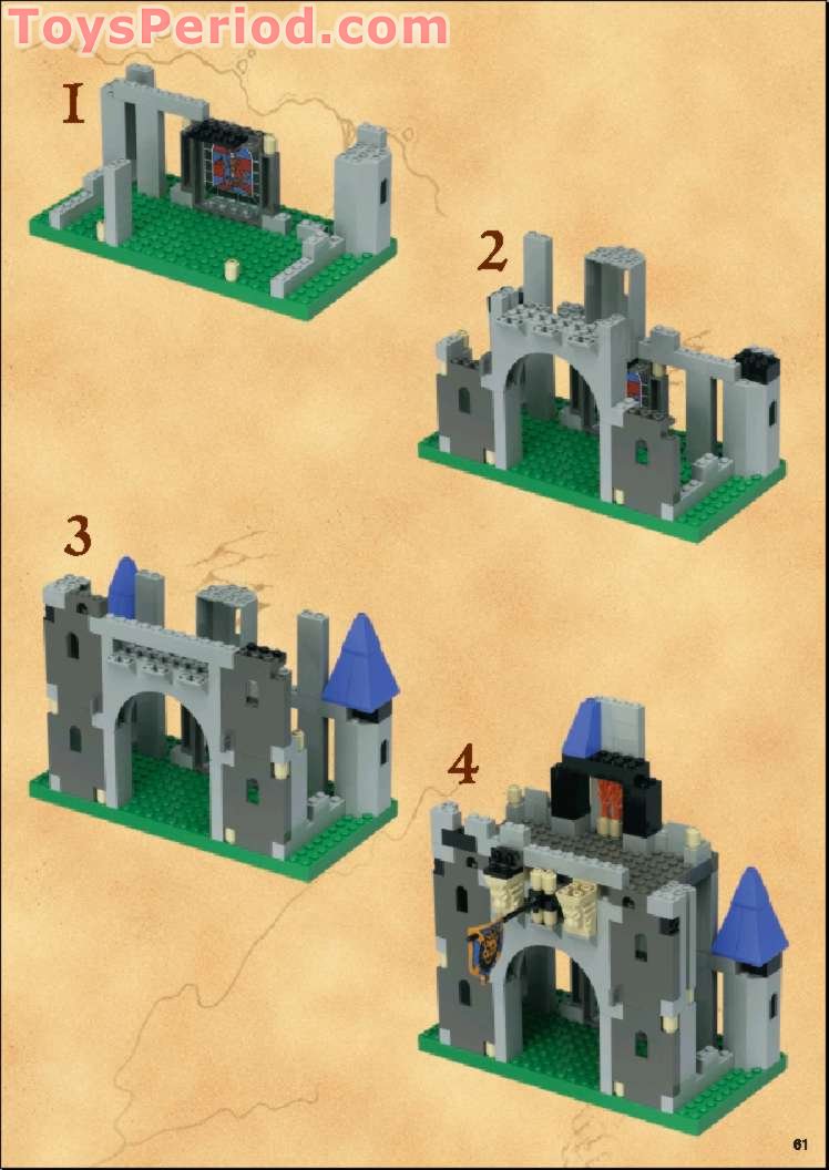 LEGO 6098 King Leo's Castle Instructions and Parts List