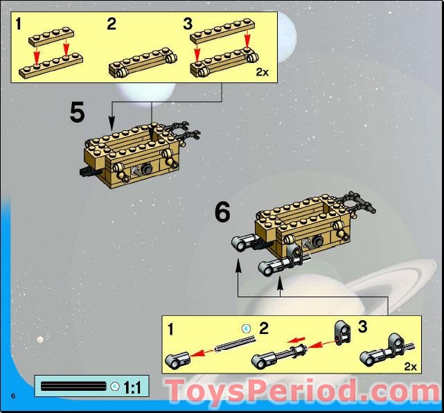 LEGO 7469 Mission to Mars Instructions and Parts List