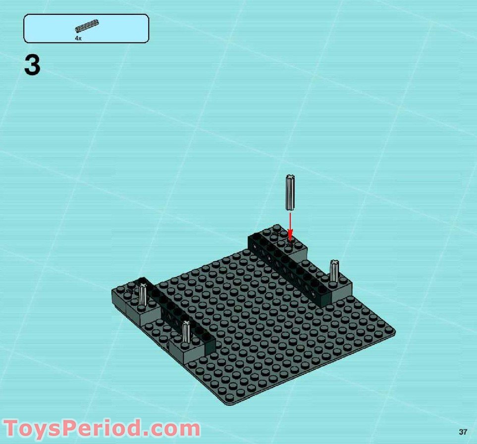 LEGO 8637 Mission 8: Volcano Base Instructions and Parts List
