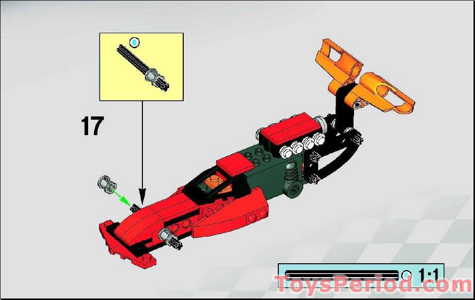 LEGO 8667 Action Wheelie Instructions and Parts List
