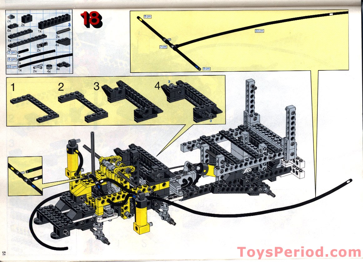 LEGO 8868 Air Tech Claw Rig Instructions and Parts List