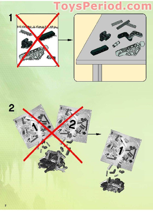 LEGO 8942-1 Jetrax T6 Instructions and Parts List