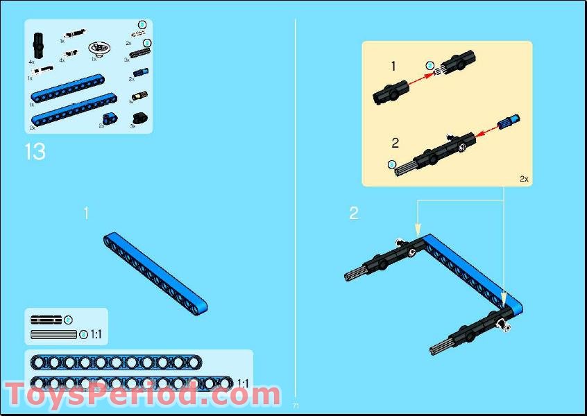 LEGO 8435 4wd Instructions and Parts List