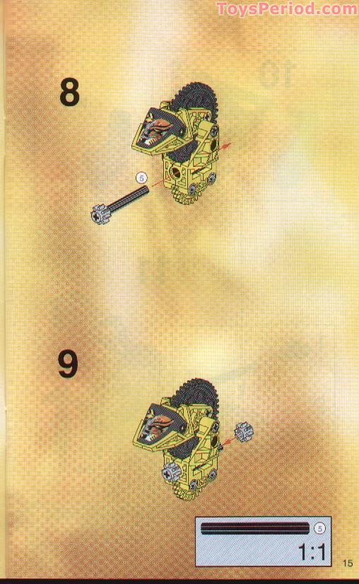 LEGO 8523 Blaster Slizer Instructions and Parts List