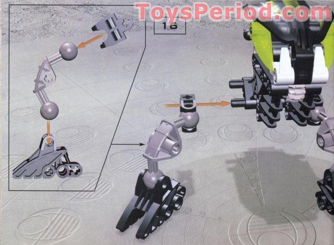 LEGO 8561 Nuhvok Instructions and Parts List