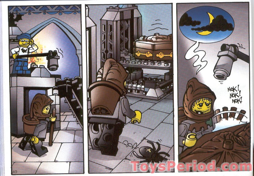 LEGO 1381 Vampire's Crypt Instructions and Parts List