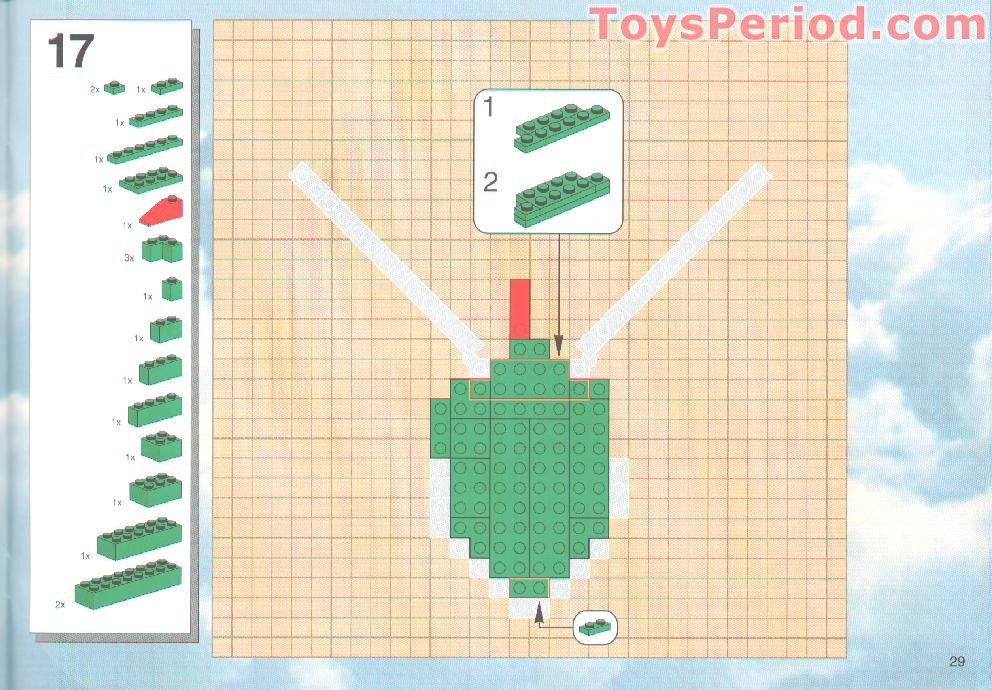 LEGO 3724 LEGO Dragon Instructions and Parts List