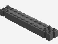 LEGO Sets with Part 47855 Brick Specialty 2 x 12 with Vertical End Pins ...