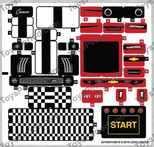 LEGO Sets with Part 75874stk01b Sticker Sheet for Set 75874 - North ...