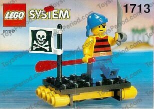 Pirate Theme Sets - LEGO 1713 Shipwrecked Pirate Classic 1994 Pirates ...
