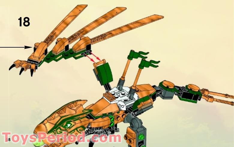 LEGO 70503 The Golden Dragon Instructions and Parts List