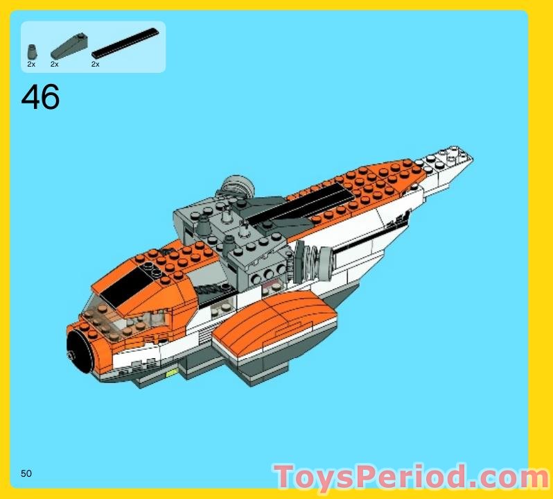 LEGO 7345 Transport Chopper Instructions and Parts List