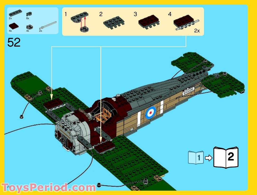 LEGO 10226 Sopwith Camel Instructions and Parts List