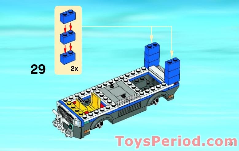 LEGO 4441 Police Dog Van Instructions and Parts List