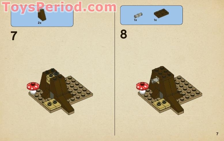 LEGO 4865 The Forbidden Forest Instructions and Parts List