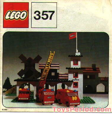LEGO 357-1 Fire Station with Vehicles Instructions and Parts List