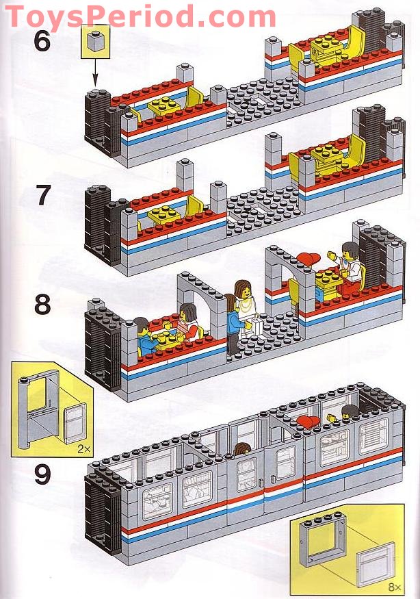 LEGO 10001 Metroliner Instructions and Parts List