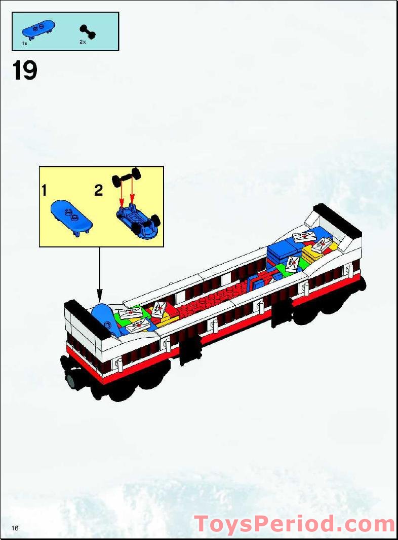 LEGO 10173 Holiday Train Instructions and Parts List