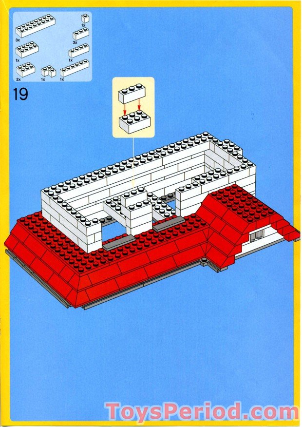LEGO 4956 House Instructions and Parts List